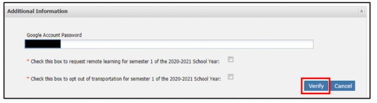 Remote-Only Learning Selection and Transportation Opt-Out Due, August ...