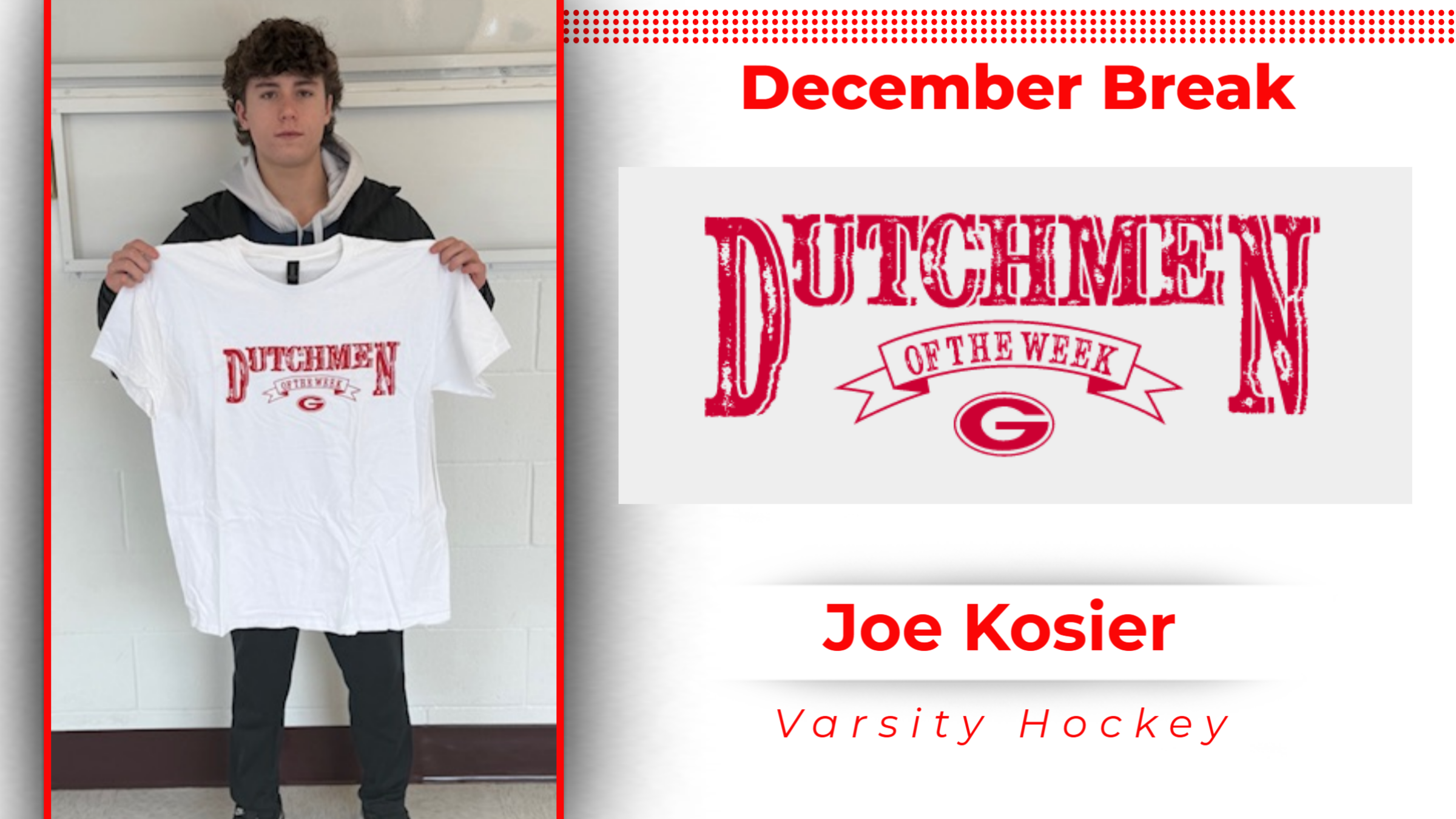 Kosier, Eberz and Larson named Dutchmen of the Week for Dec. 22-Jan. 4 ...